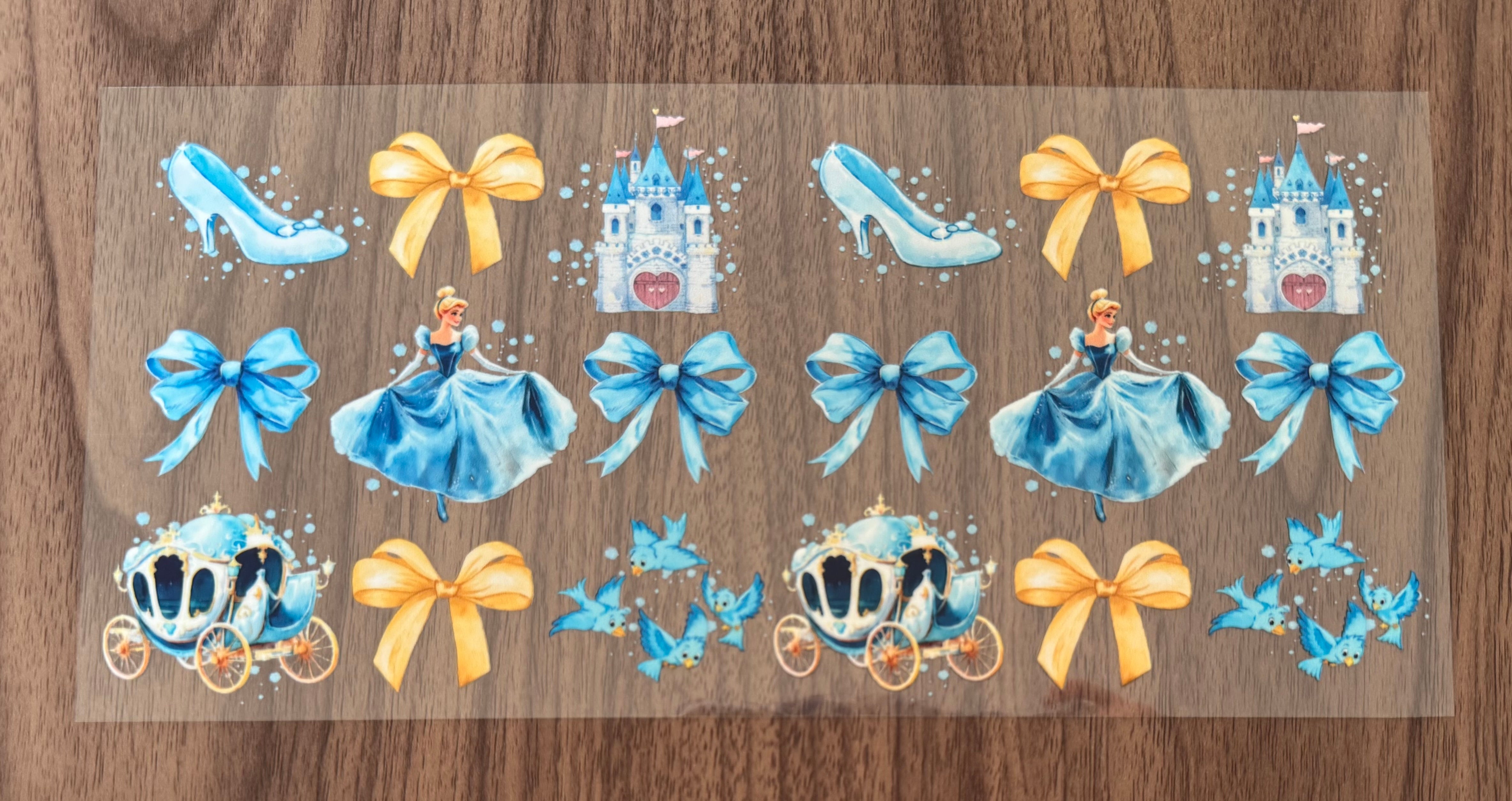 Glass Slipper Princess & Bows Cup Wrap – Sparkly Sisters & Their Momma