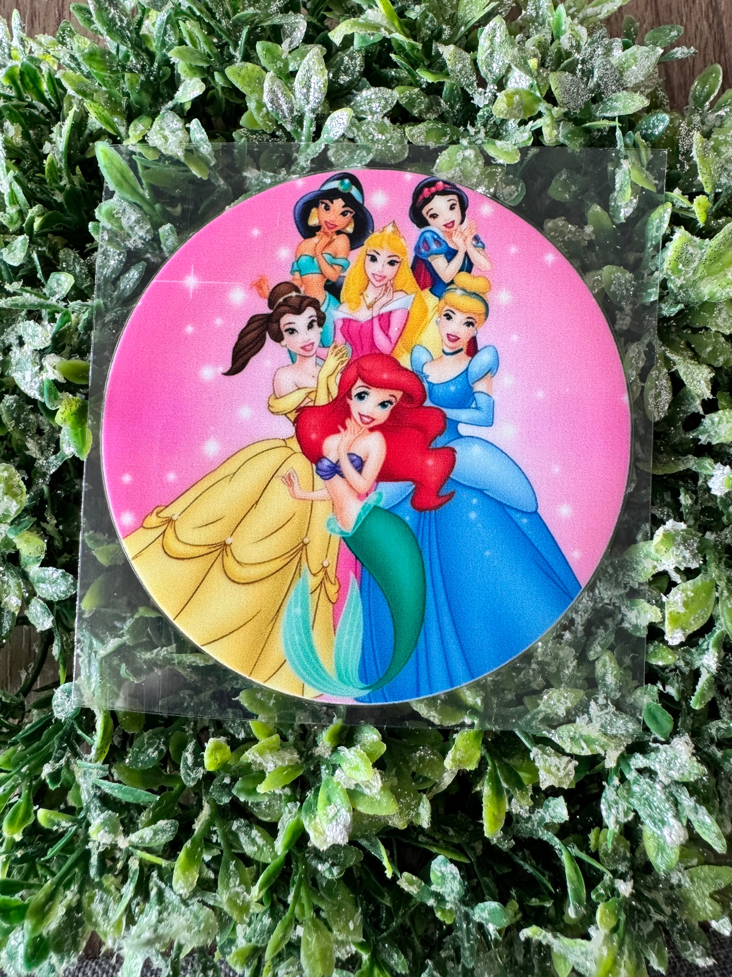 Pink Princesses Circle Decal – Sparkly Sisters & Their Momma