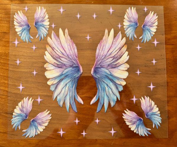 Sparkling Angel Wings Cup Wrap – Sparkly Sisters & Their Momma