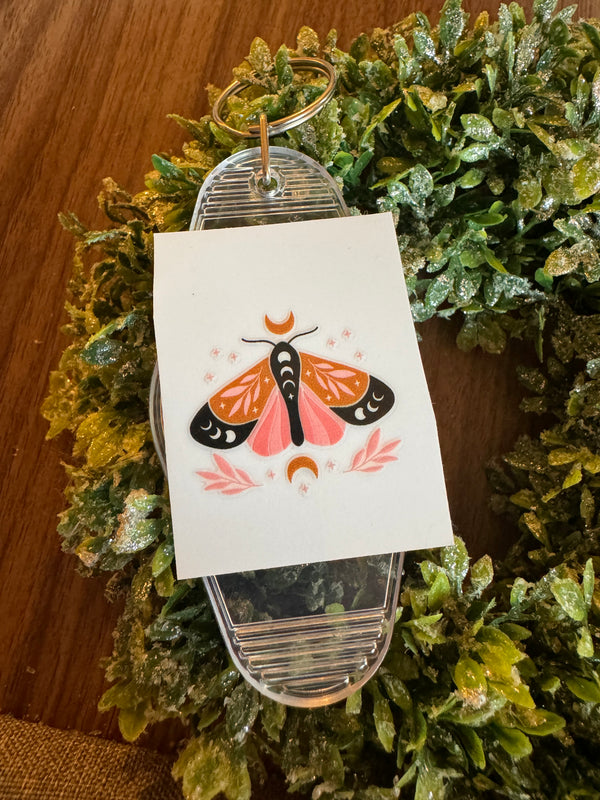Colorful Moth Keychain Decal – Sparkly Sisters & Their Momma